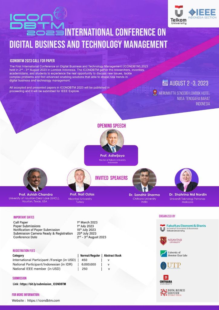 The First International Conference on Digital Business and Technology ...